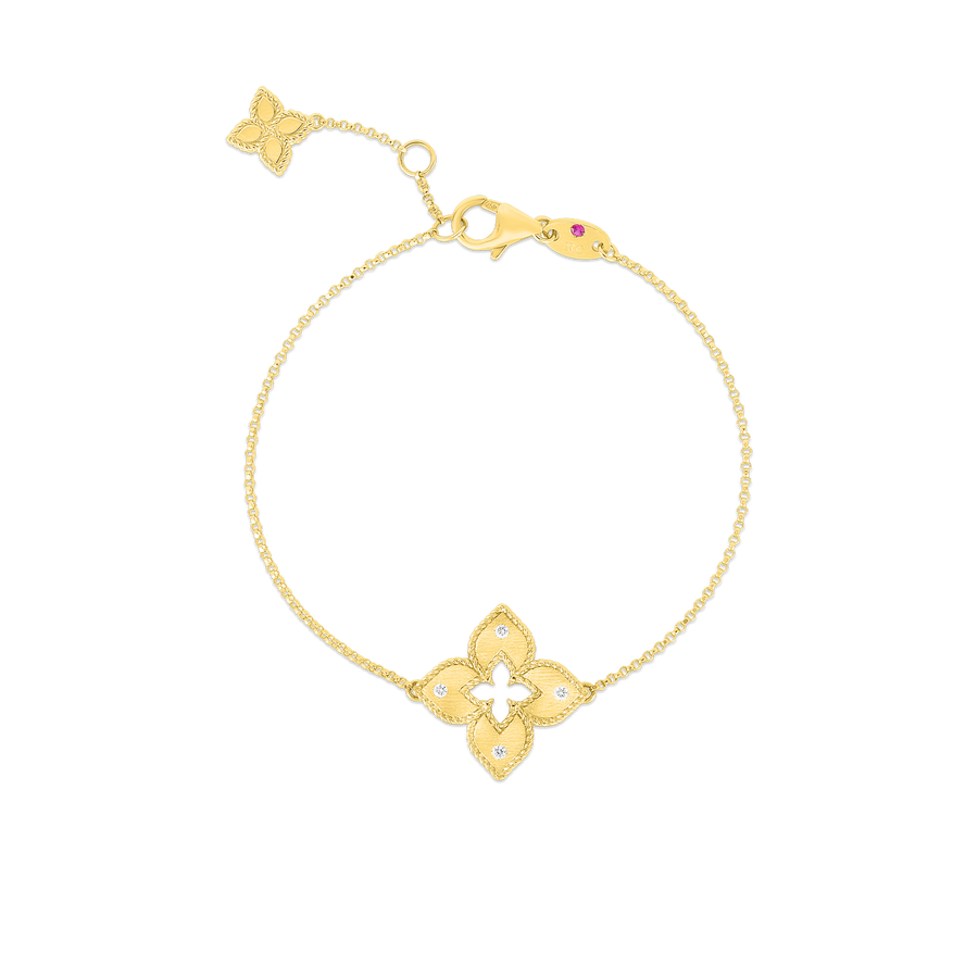 VENETIAN PRINCESS DIAMOND OUTLINE FLOWER LONG NECKLACE | Roberto Coin