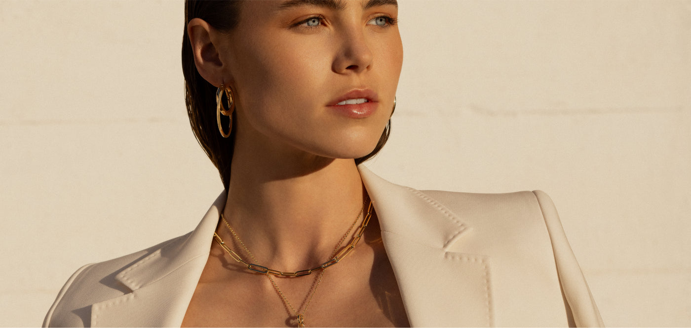 DESIGNER GOLD SQUARE LINK CHAIN BRACELET | Roberto Coin
