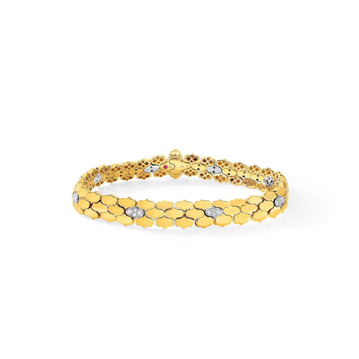 COBRA PAVÉ DIAMOND WIDE BRACELET | Roberto Coin