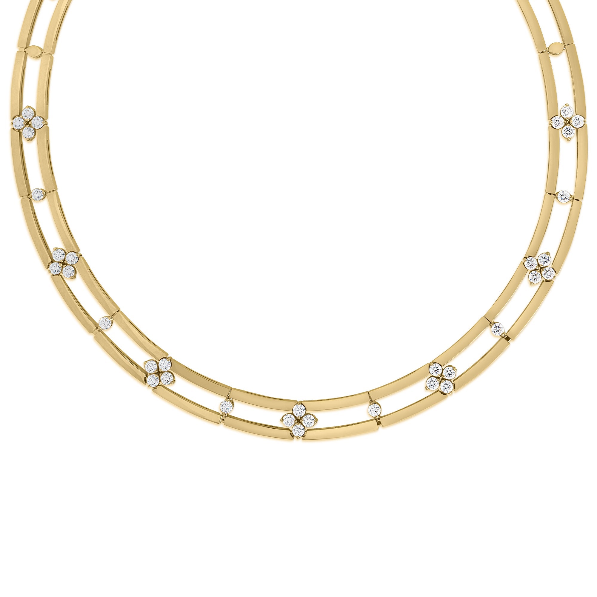 LOVE IN VERONA OPEN FRAME DIAMOND COLLAR NECKLACE | Roberto Coin