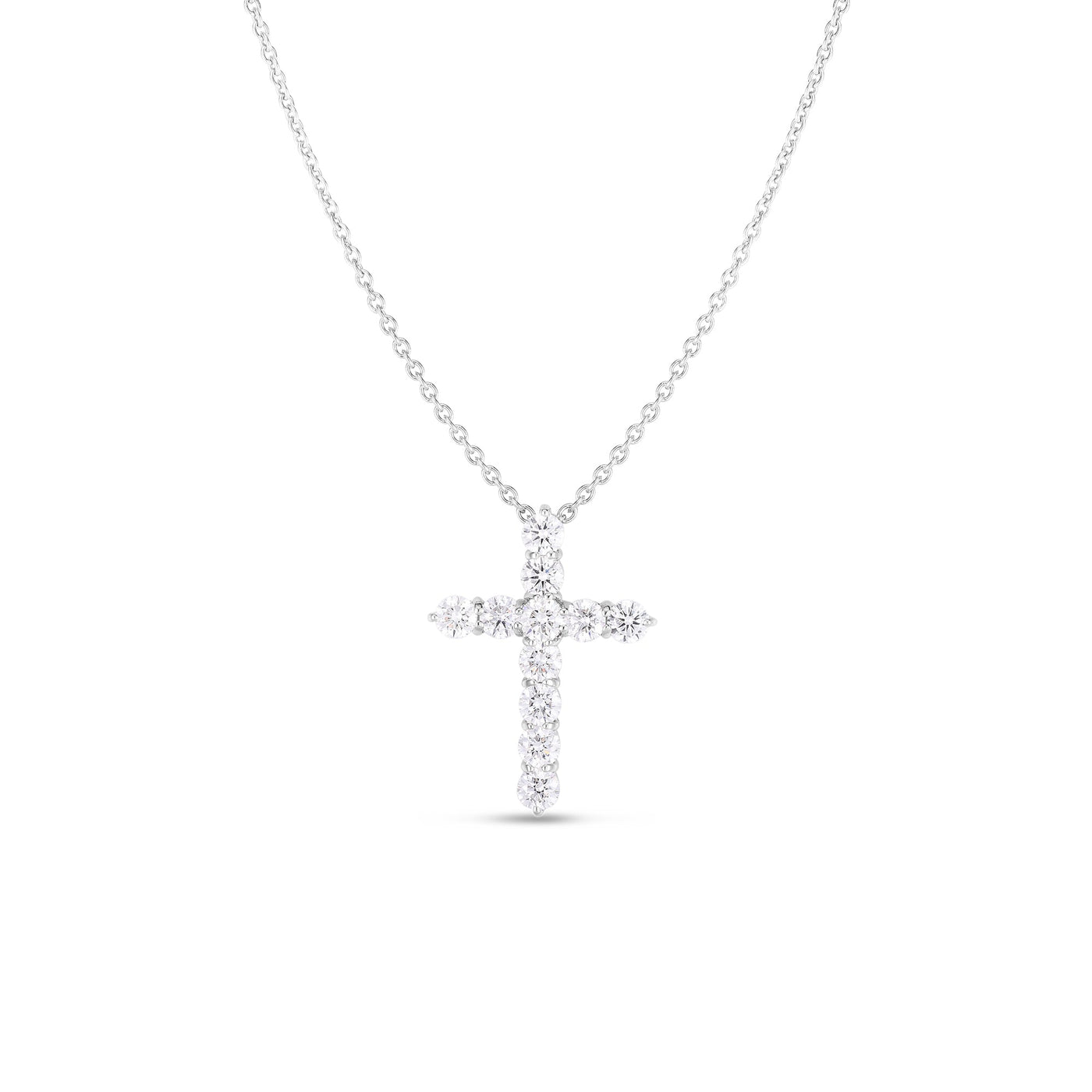 TINY TREASURE DIAMOND CROSS NECKLACE | Roberto Coin