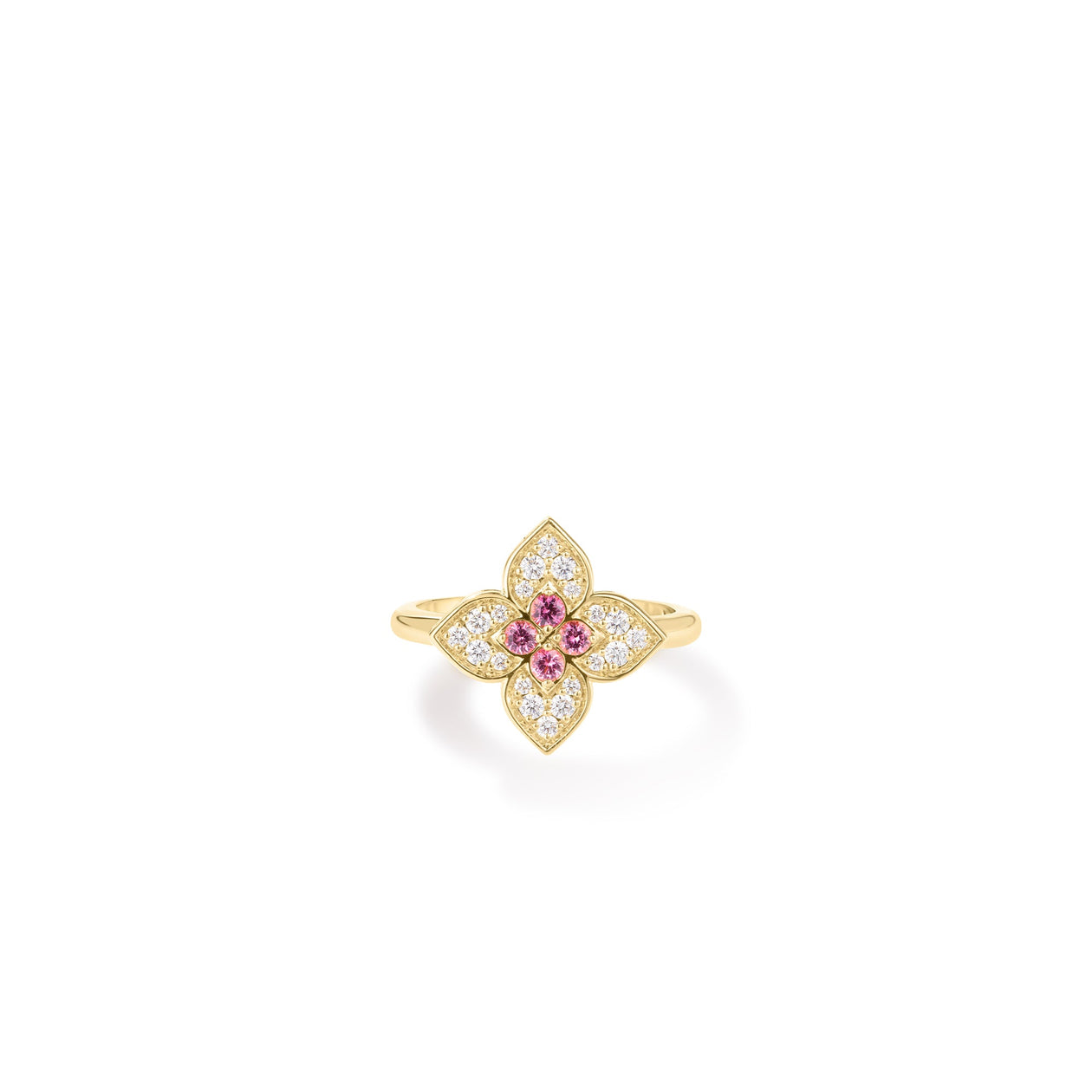 VENETIAN PRINCESS CARNIVAL PAVÉ DIAMOND AND RUBELLITE FLOWER NECKLACE ...